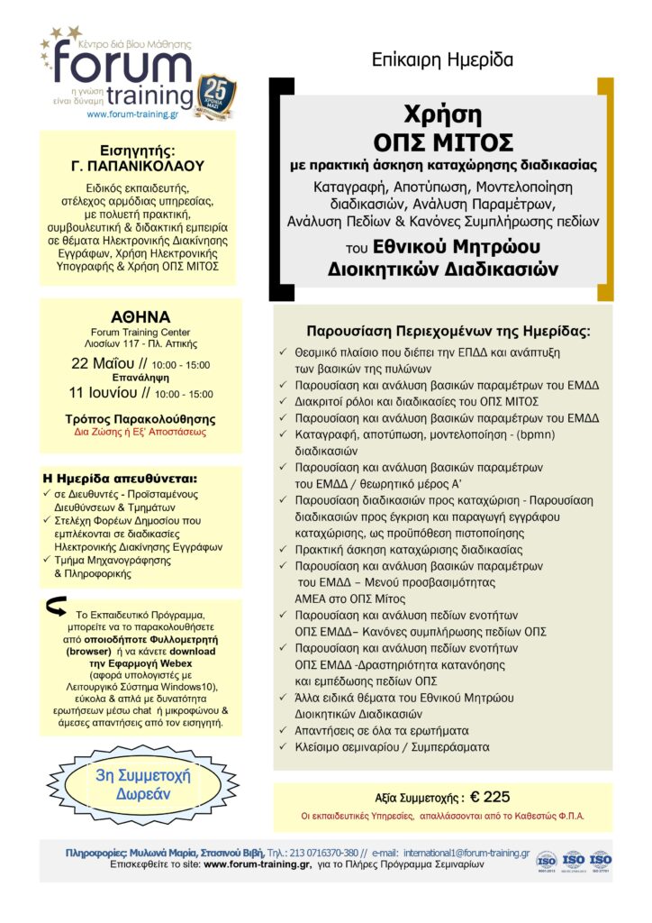 ΨΗΦΙΑΚΗ ΔΙΑΚΥΒΕΡΝΗΣΗ – Forum – Training